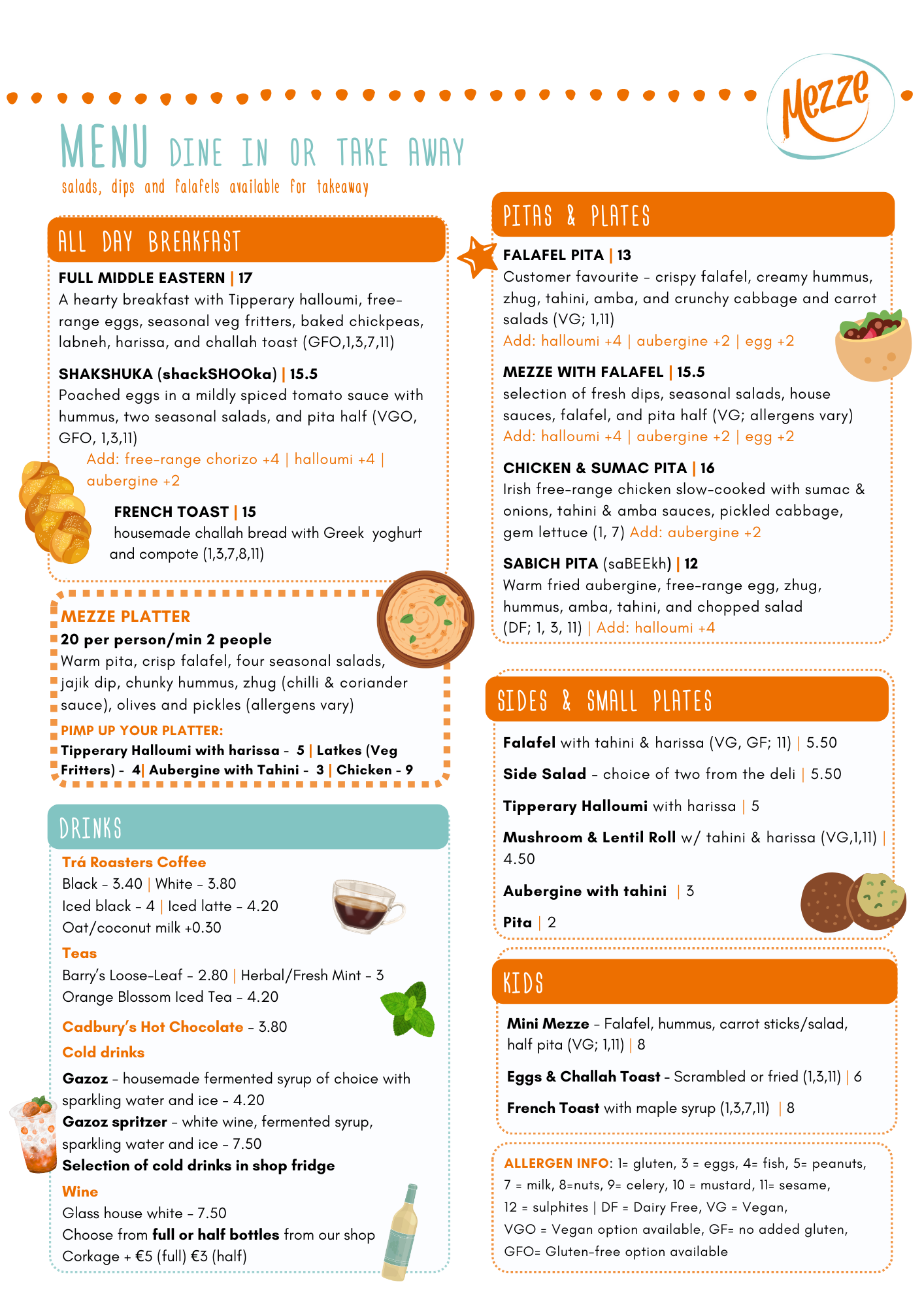 Menus - Mezze